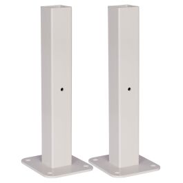 Hills Ground Mount Plates for Folding Frame Post Kit in Surfmist ...