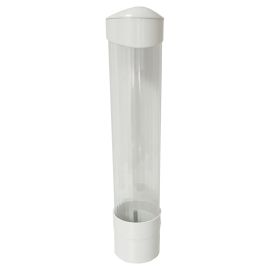 Aquaport Cup Dispenser for Water Coolers with Flip Lid [ AQPCDISPW ]