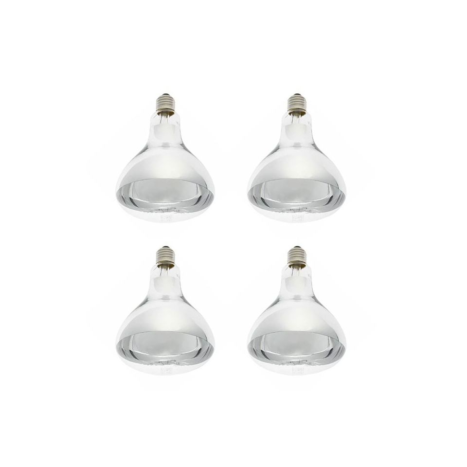 IXL Genuine Replacement Part E27 375W Tastic Heat Lamp Globe 4 Pack ...